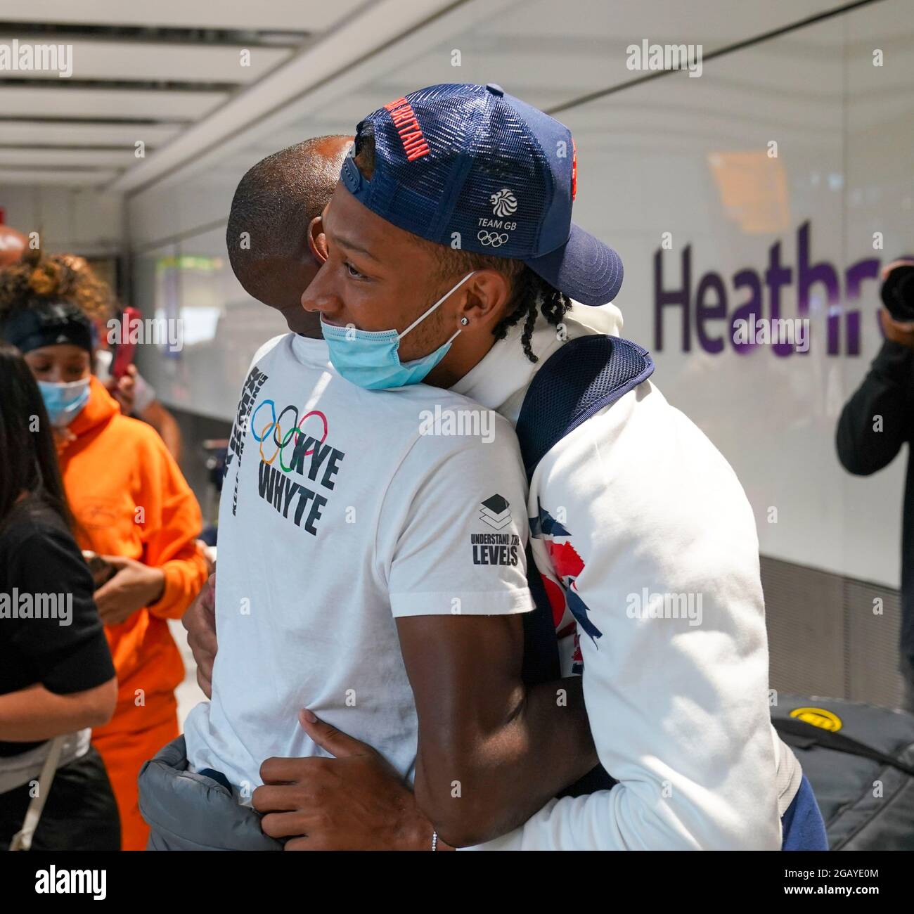 BMX rider Kye Whyte (right) who won a Silver medal at the Tokyo 2020 ...