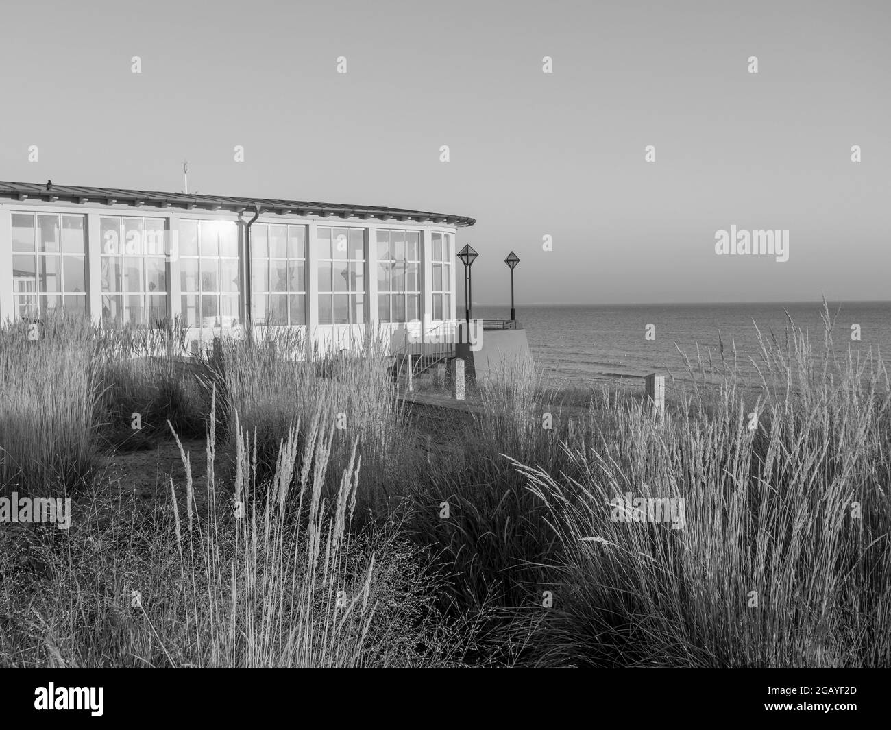 sunrise at the beach of binz Stock Photo - Alamy