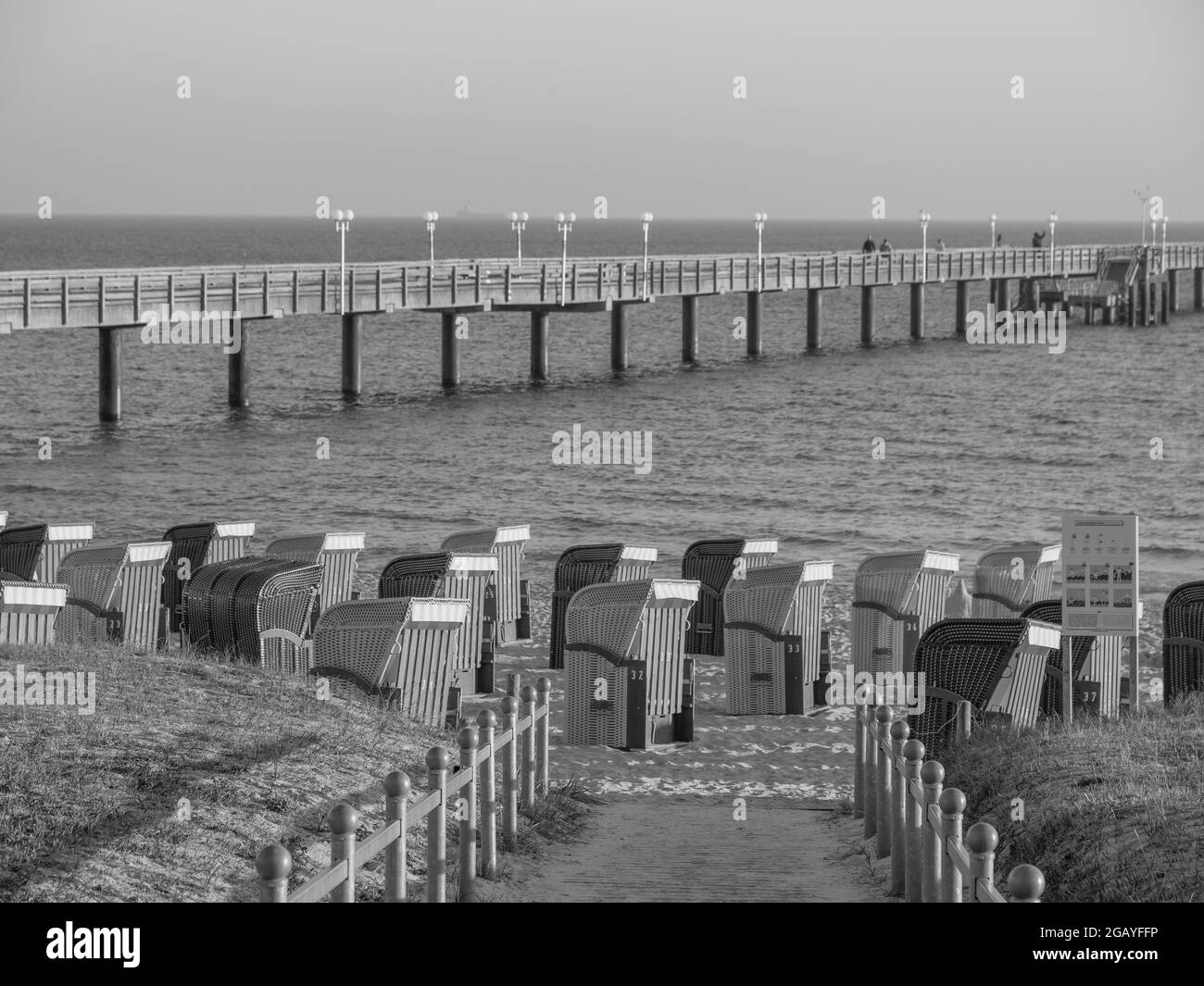 sunrise at the beach of binz Stock Photo - Alamy