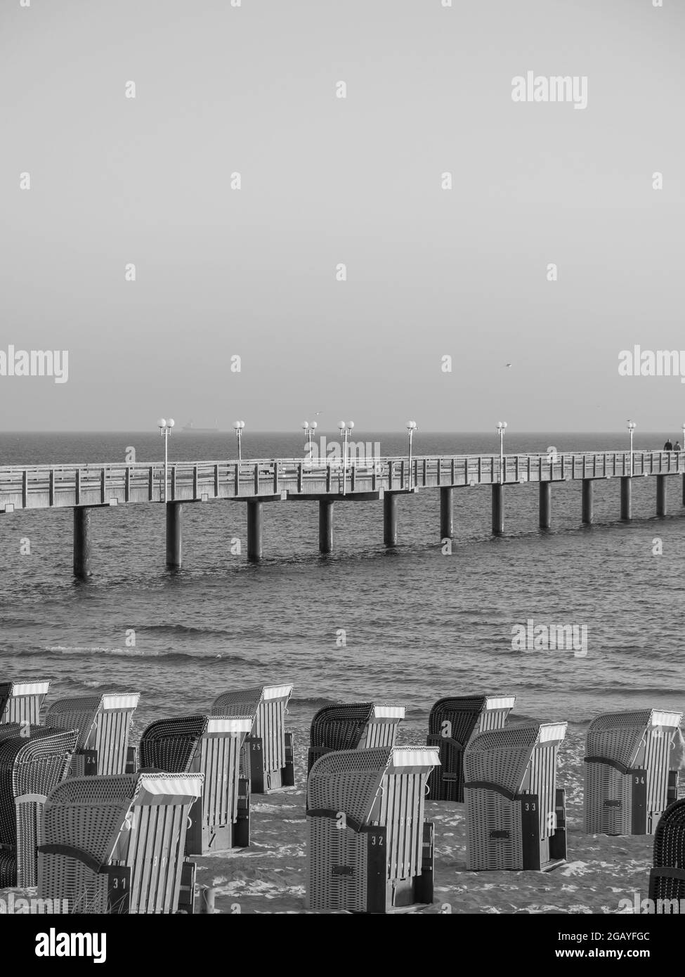 sunrise at the beach of binz Stock Photo - Alamy