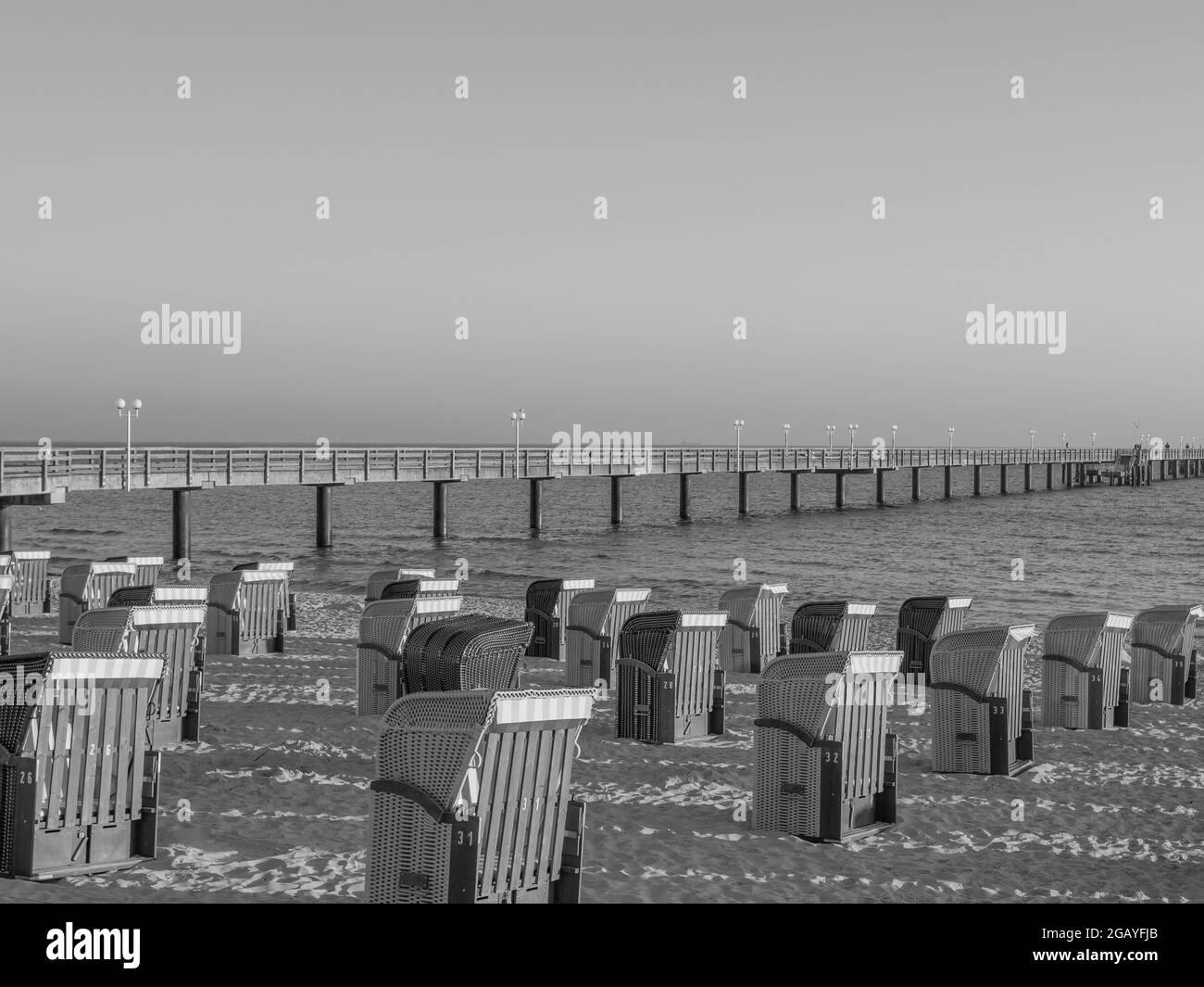 sunrise at the beach of binz Stock Photo - Alamy