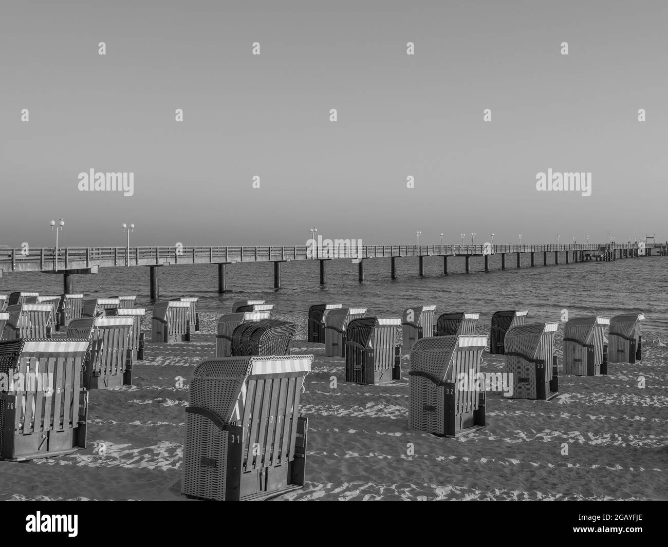 sunrise at the beach of binz Stock Photo - Alamy