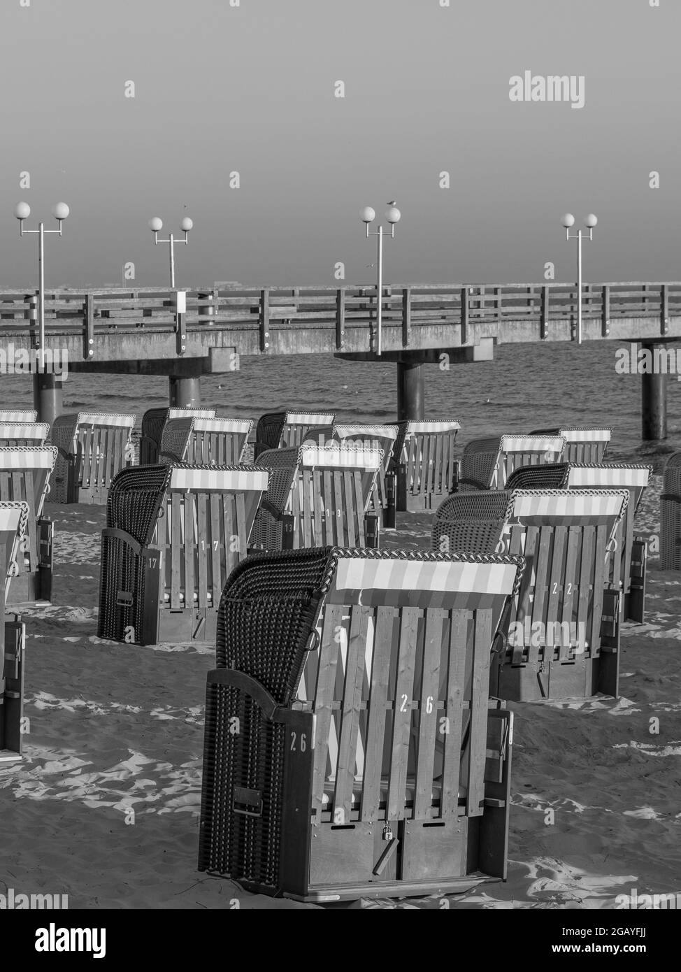 sunrise at the beach of binz Stock Photo - Alamy