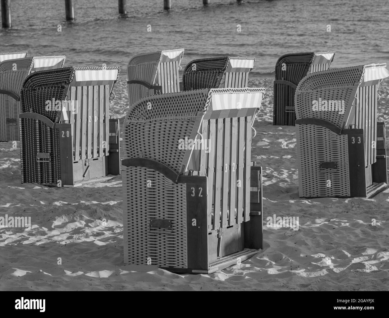 sunrise at the beach of binz Stock Photo - Alamy