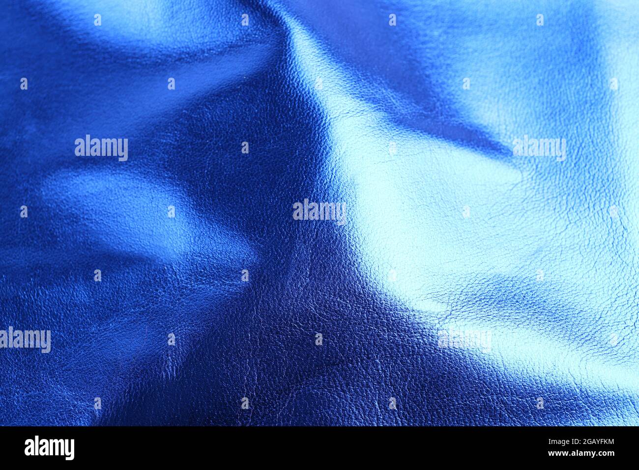 Blue leather texture close up Stock Photo - Alamy