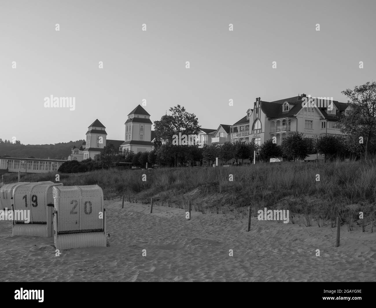 sunrise at the beach of binz Stock Photo - Alamy