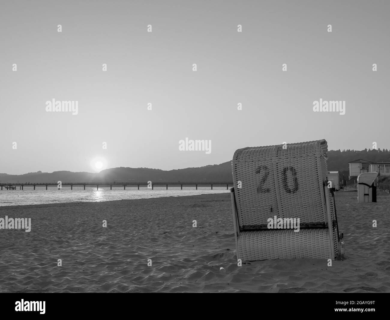 sunrise at the beach of binz Stock Photo - Alamy