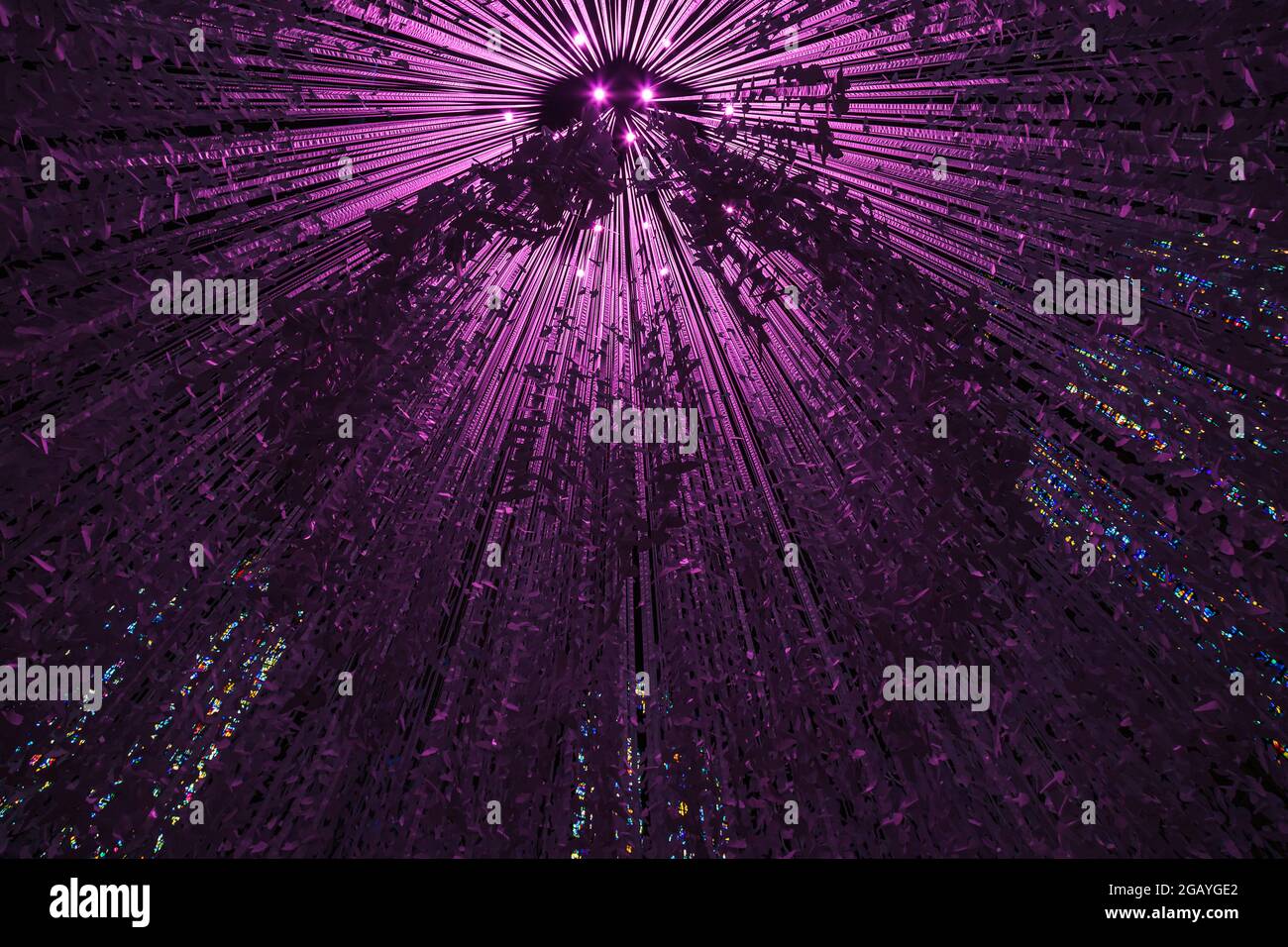 Peace Doves art installation seen in the Anglican Cathedral in ...