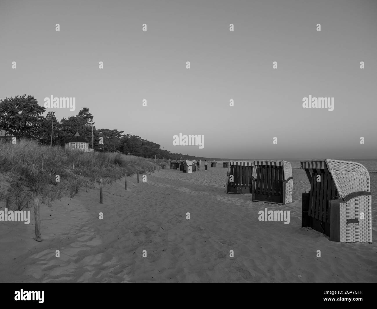sunrise at the beach of binz Stock Photo - Alamy
