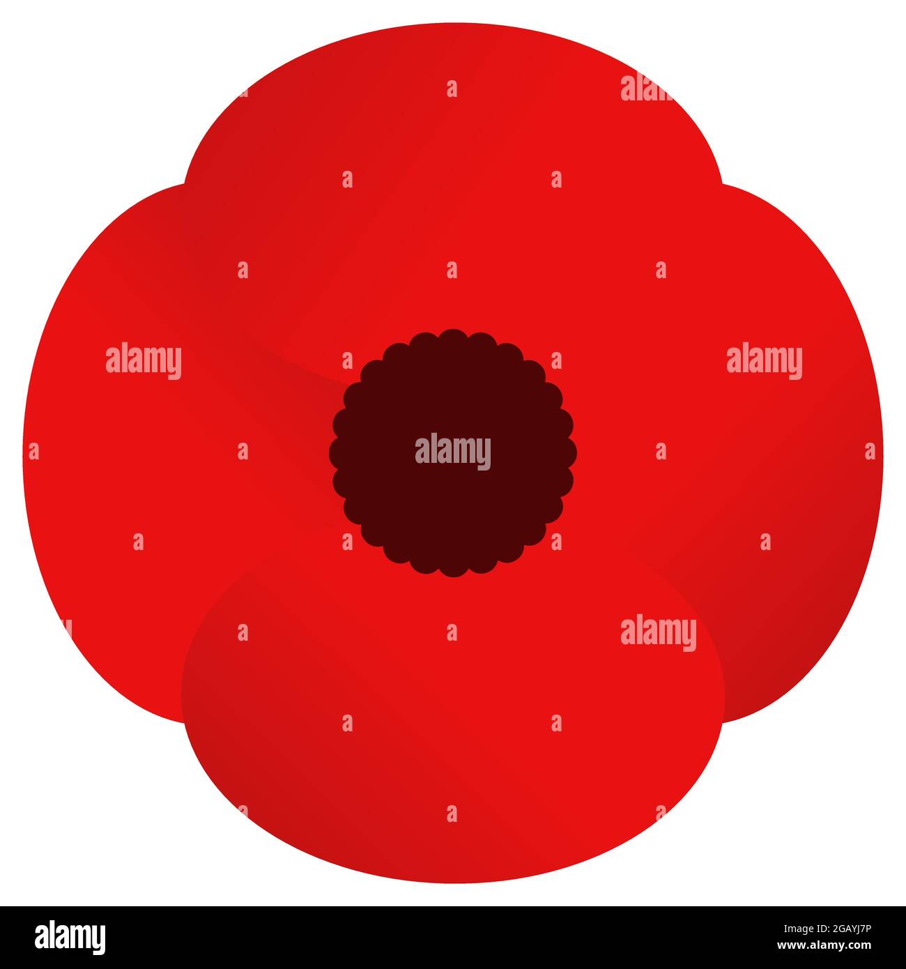 Red poppy. Memory symbol. Design elements for Remembrance Day, and ...