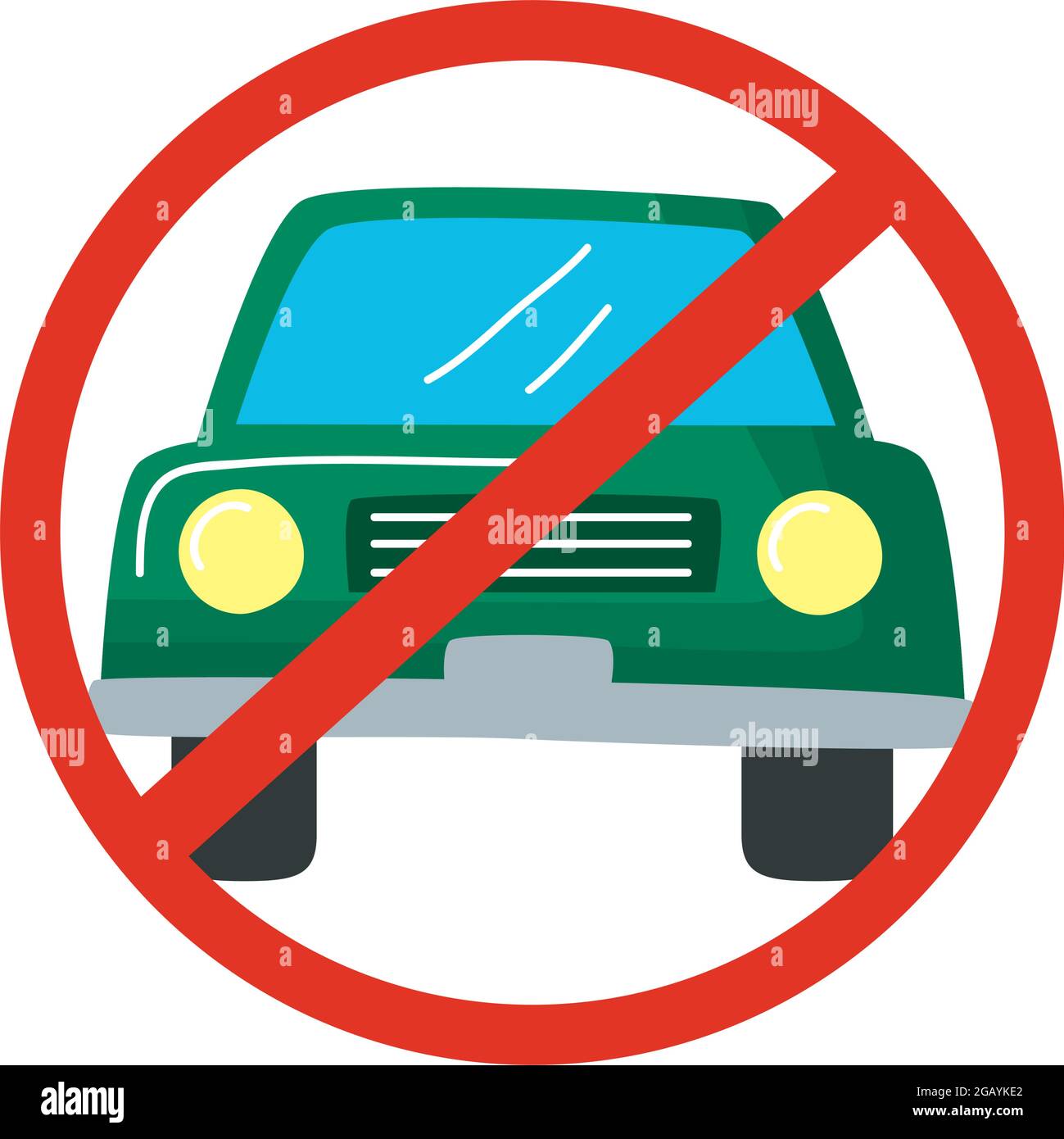 car dont signal ecology icon Stock Vector Image & Art - Alamy