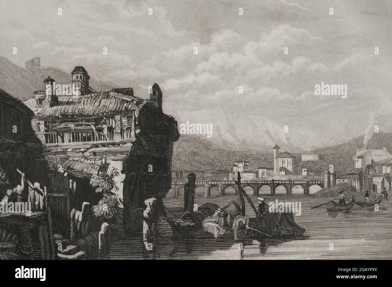 Spain, Basque Country, Guipuzcoa province, Irún. General view of the ...