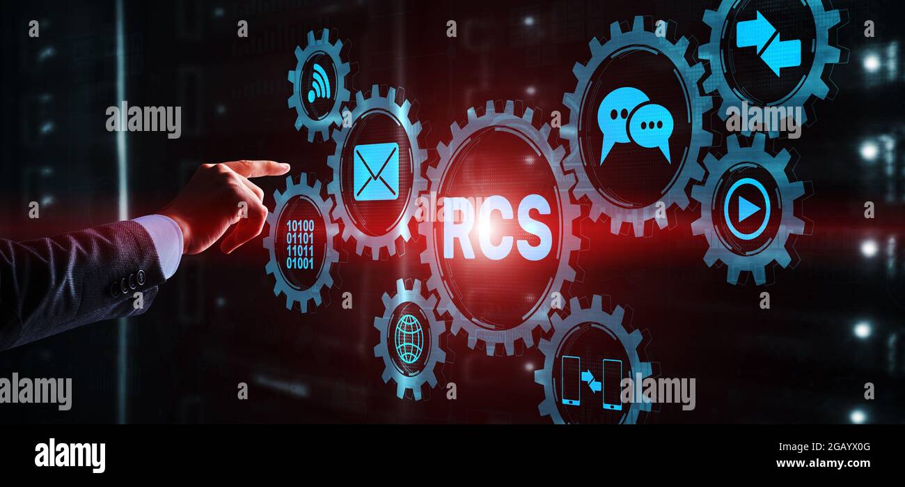 Rich Communication Services. Communication Protocol. RCS. Technology concept Stock Photo - Alamy