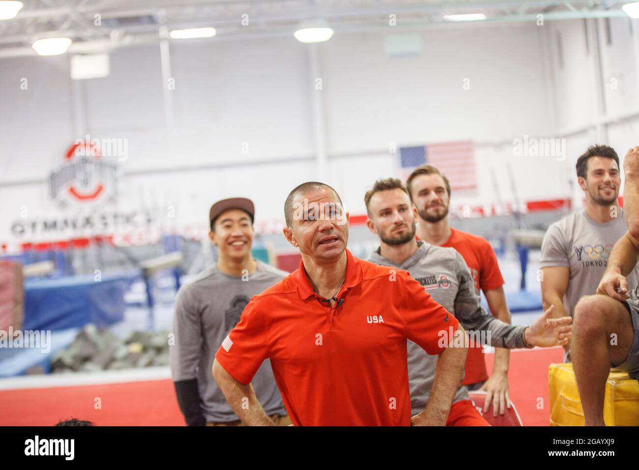 Olympic gymnastics coach hi-res stock photography and images - Alamy