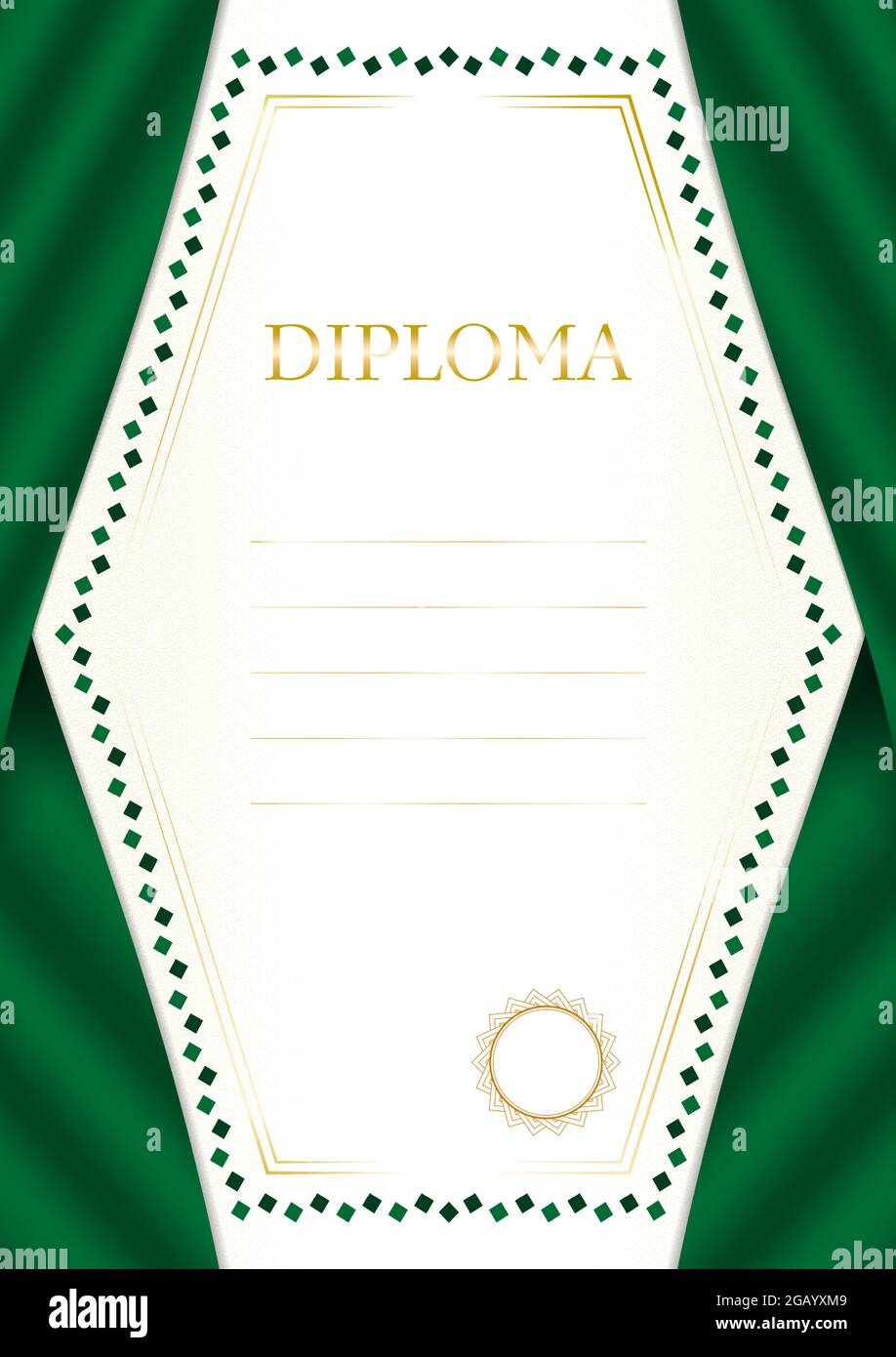 Vertical frame and border with Saudi Arabia flag, template elements for ...