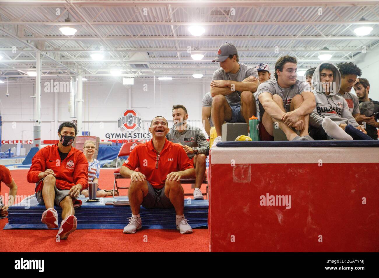 Olympic gymnastics coach hi-res stock photography and images - Alamy