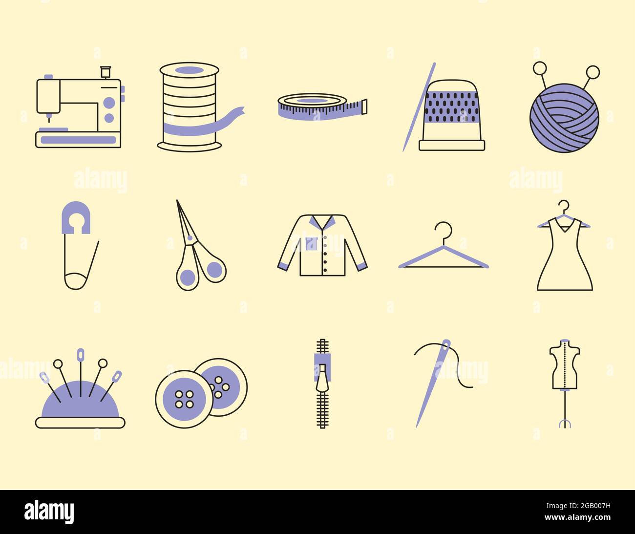 fifteen fashion industry set icons Stock Vector Image & Art - Alamy