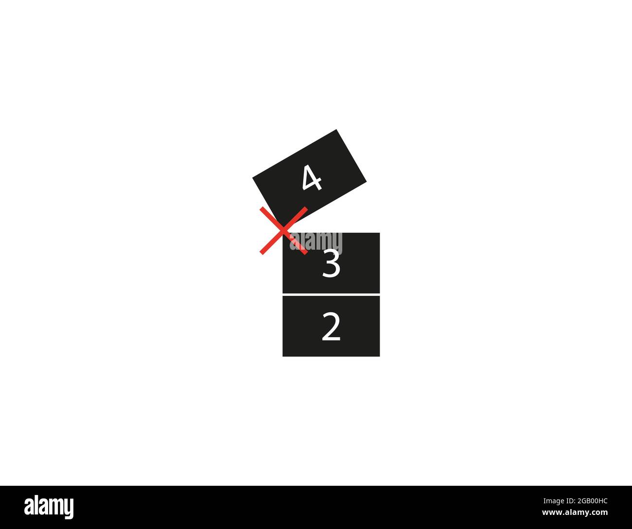 Symbol Carton Stacking Limit Cut Out Stock Images And Pictures Alamy