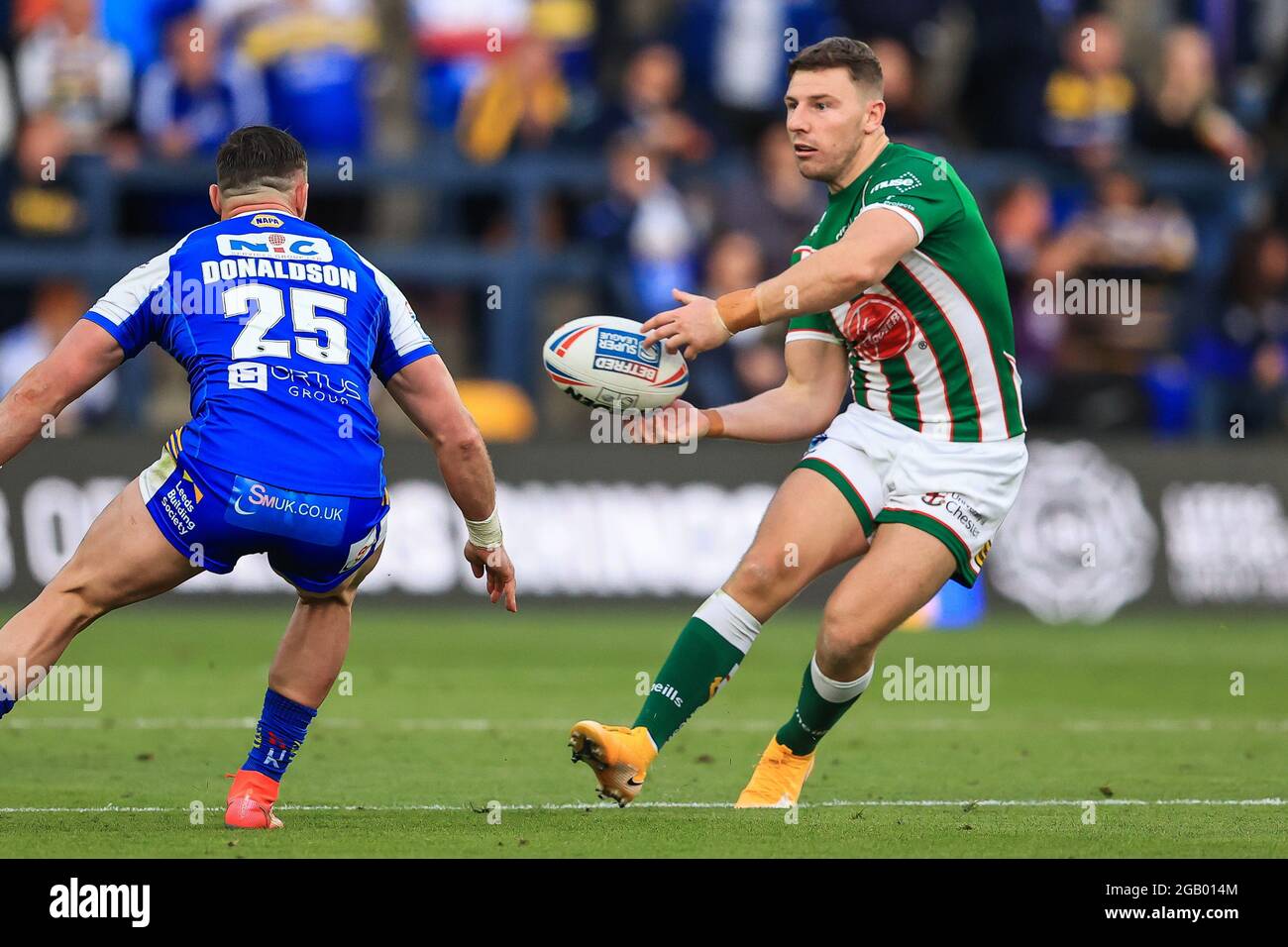 George Williams (31) of Warrington Wolves in action Stock Photo - Alamy