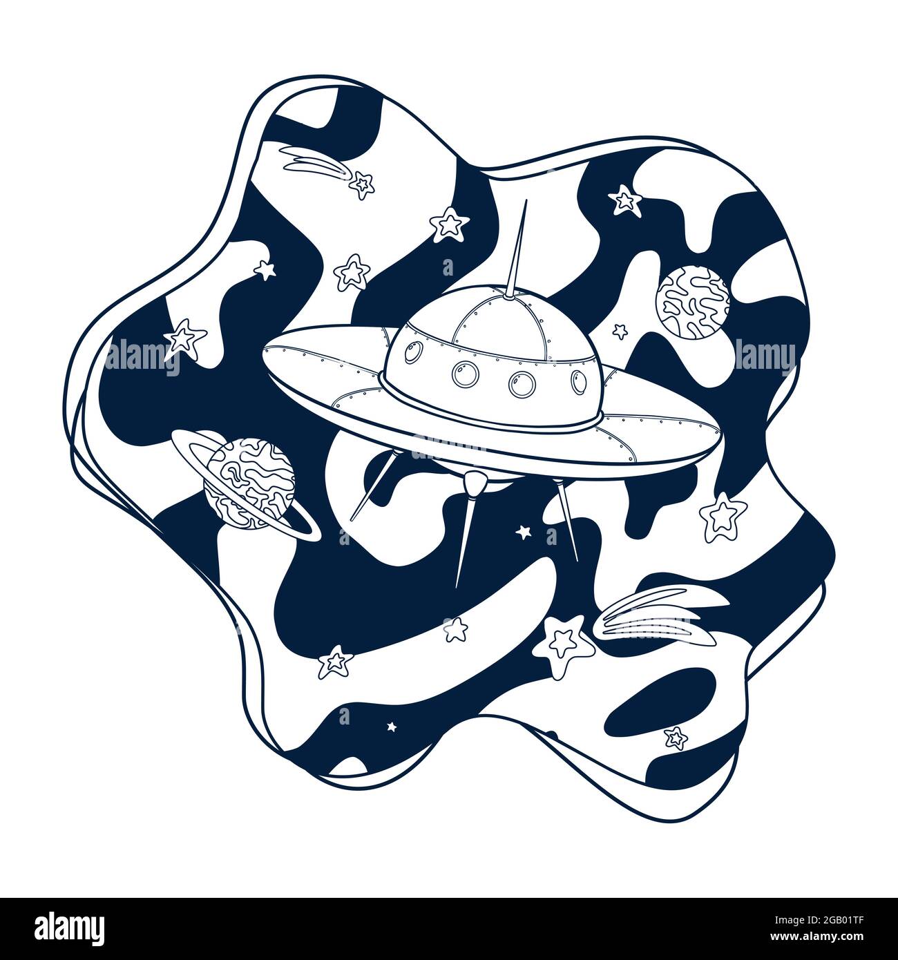 Spaceship Coloring Pages Print Drawing Spaceship Coloring Page