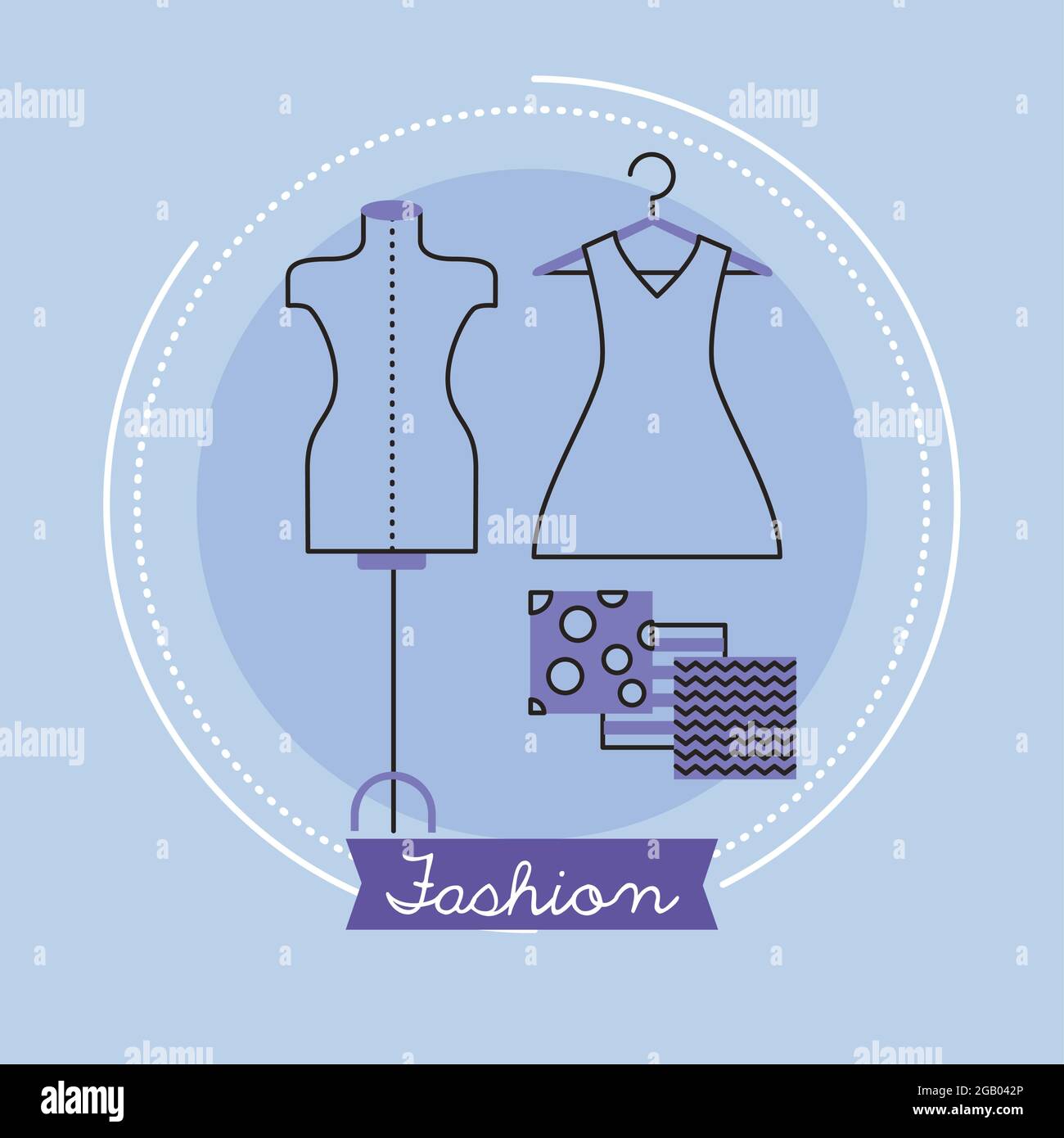 fashion industry lettering and manequin Stock Vector Image & Art - Alamy
