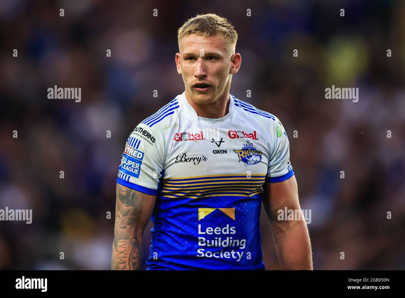Mikolaj Oledzki (8) of Leeds Rhinos during the game in, on 8/1/2021 ...