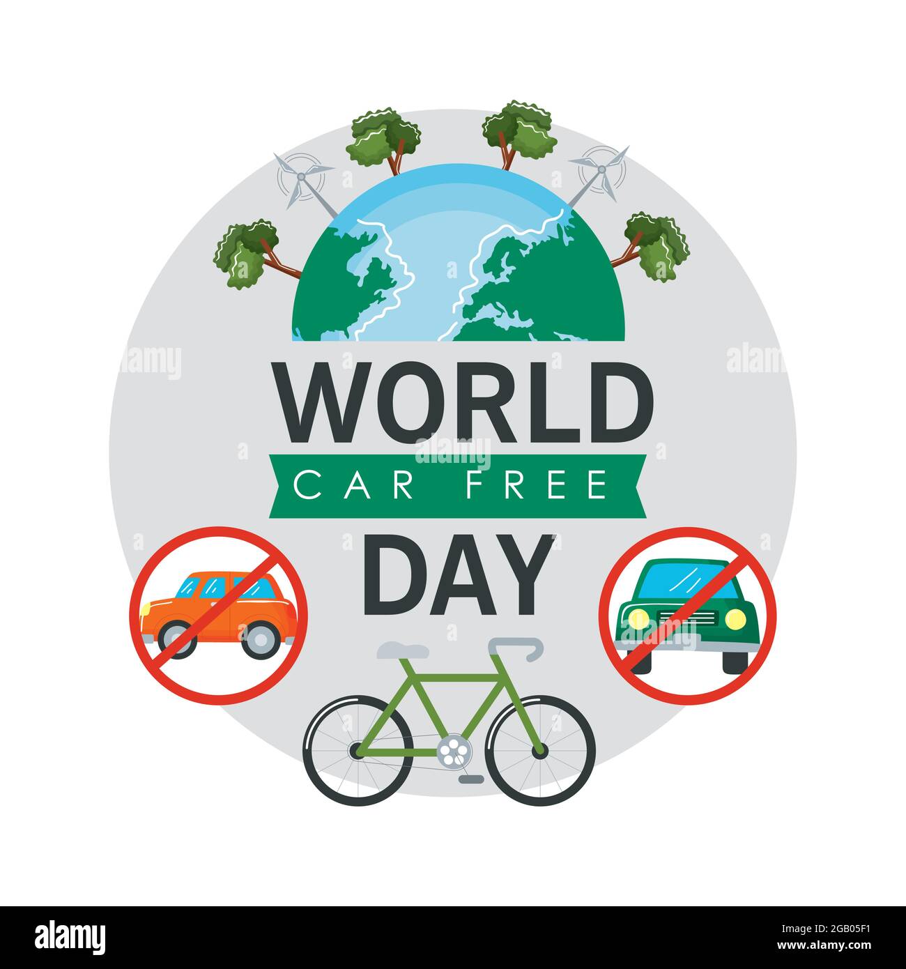 world car free day poster Stock Vector Image & Art - Alamy