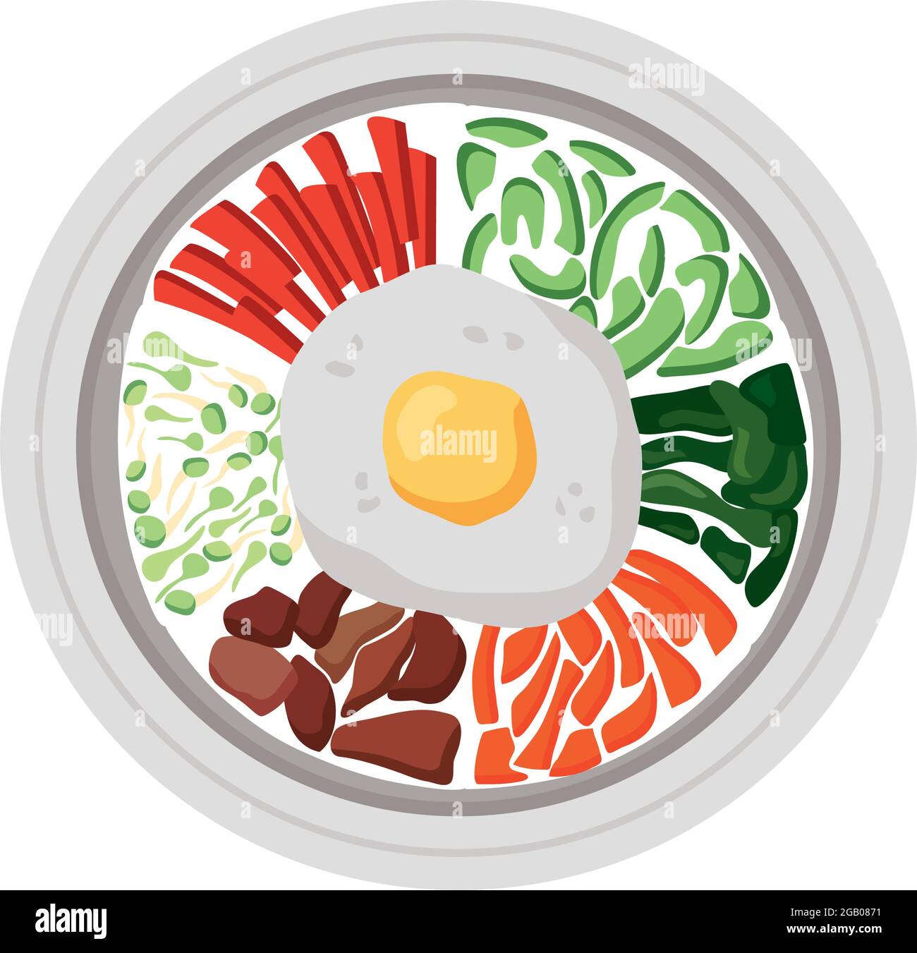 bibimbap korean food restaurant icon Stock Vector Image & Art - Alamy