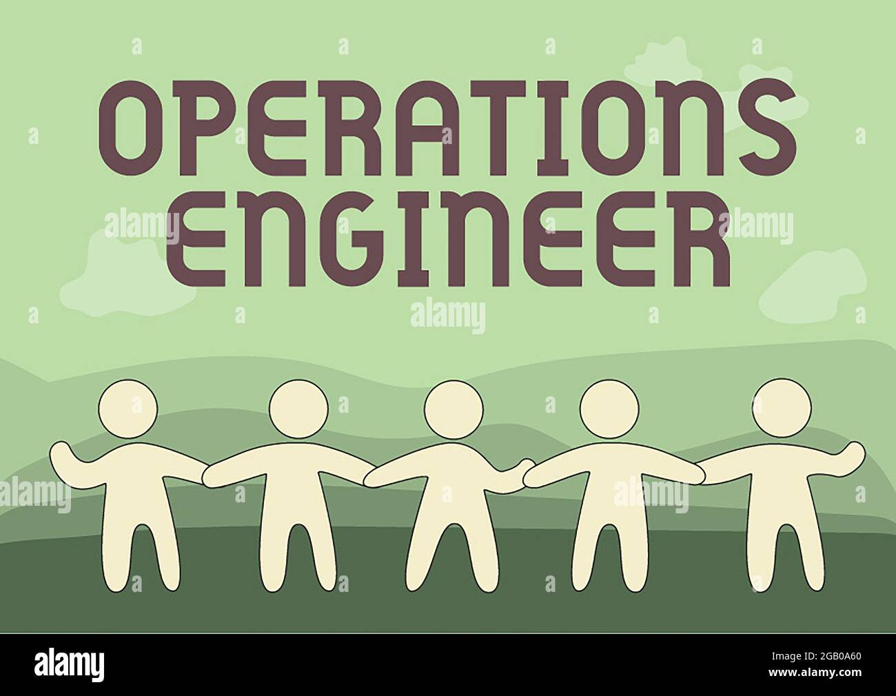 Sign displaying Operations Engineer. Word for analyze and design ...