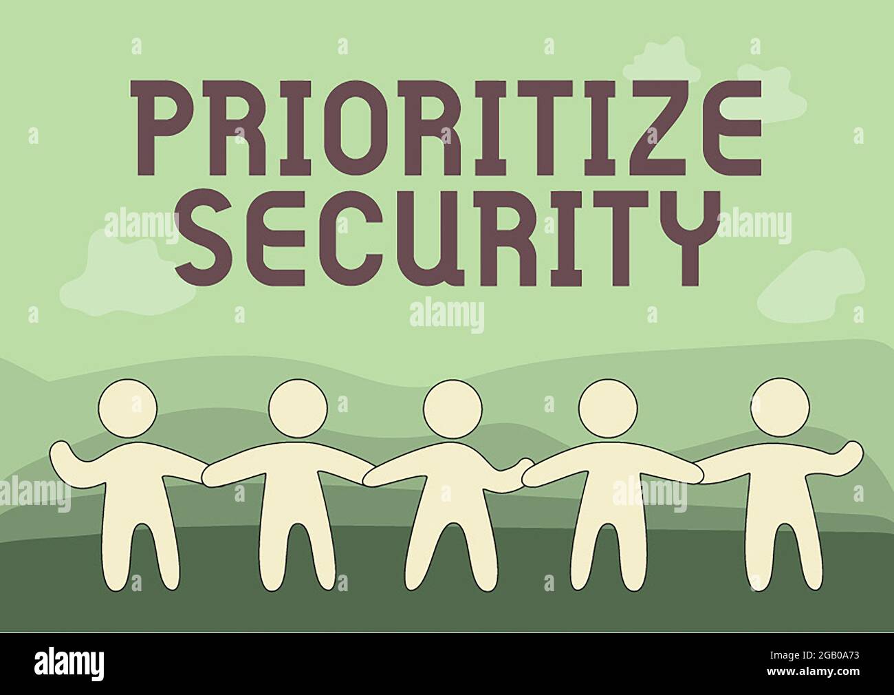 Sign displaying Prioritize Security, Conceptual photo designate ...
