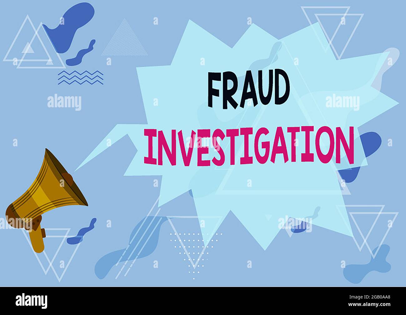 Hand writing sign Fraud Investigation. Business concept process of ...