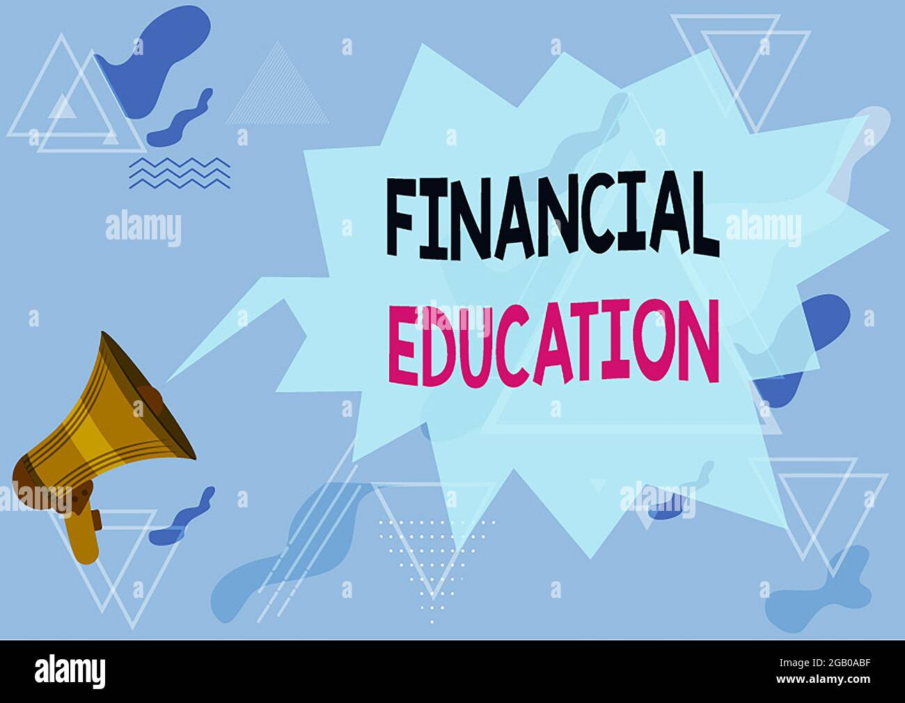 Hand writing sign Financial Education. Business overview education and ...