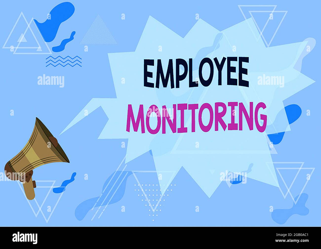 Conceptual display Employee Monitoring. Business approach collecting ...
