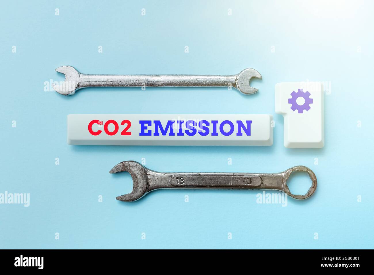 Text sign showing Co2 Emission. Conceptual photo Releasing of ...