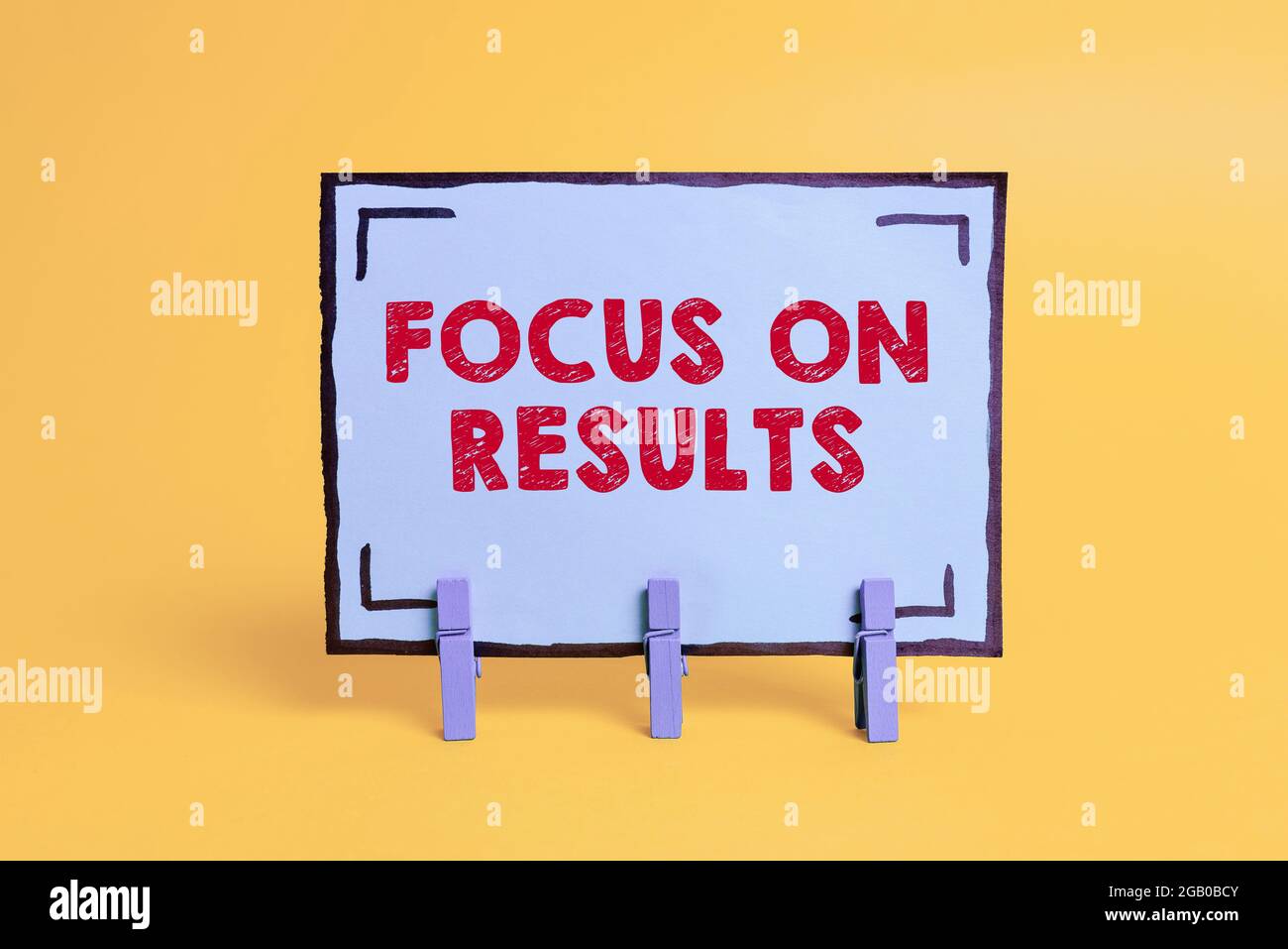 Text caption presenting Focus On Results. Business showcase ...