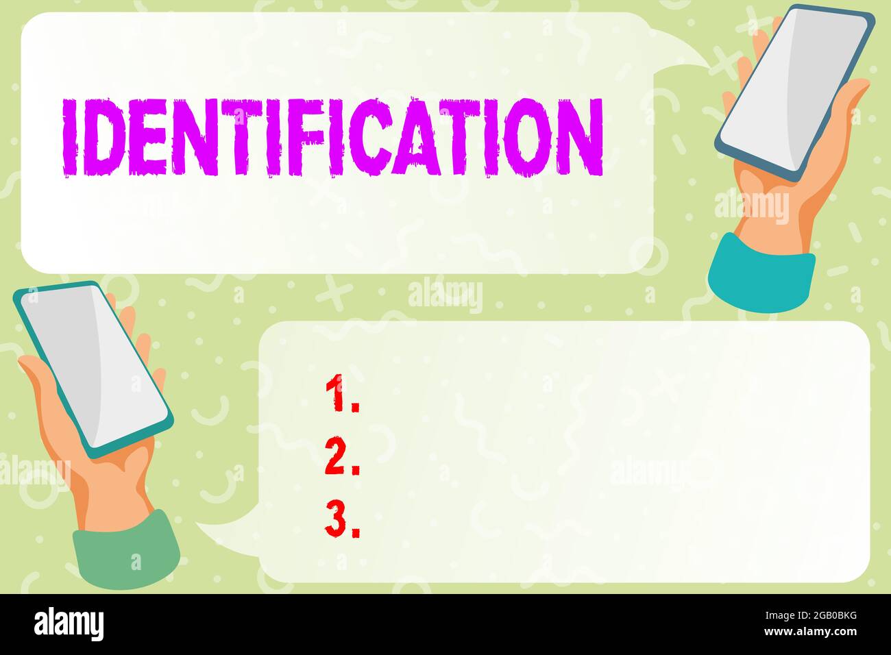 Text sign showing Identification. Business idea an action or procedure ...