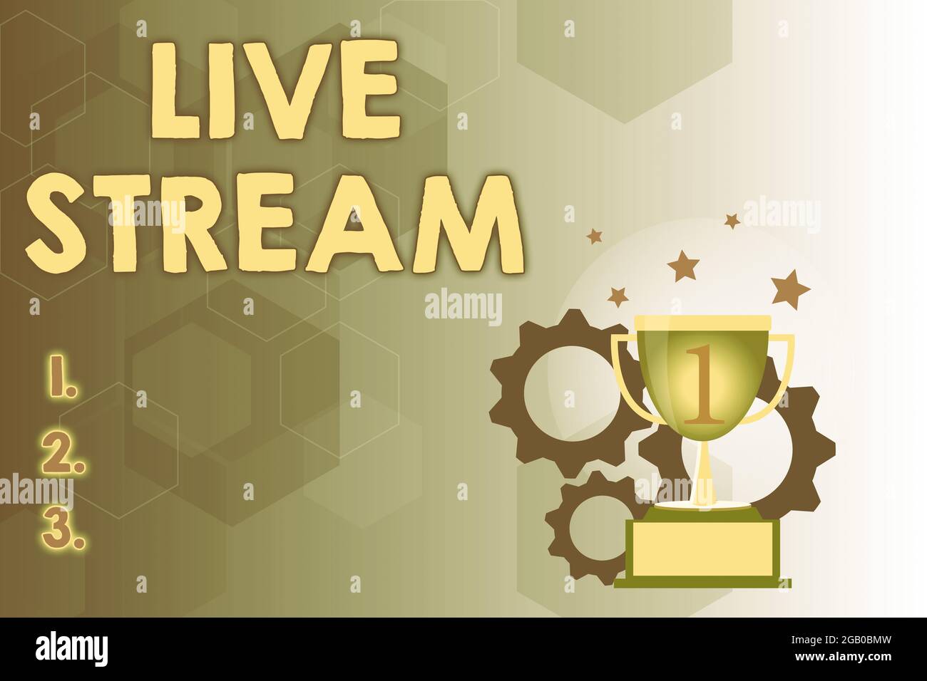 Text caption presenting Live Stream. Business idea to broadcast a video ...