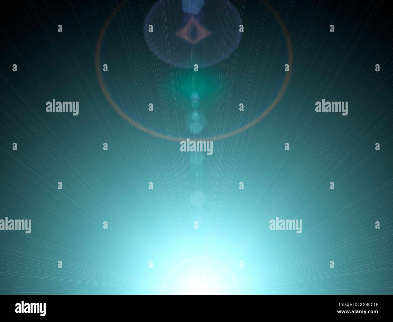 Optical lens flare on black background Stock Photo - Alamy
