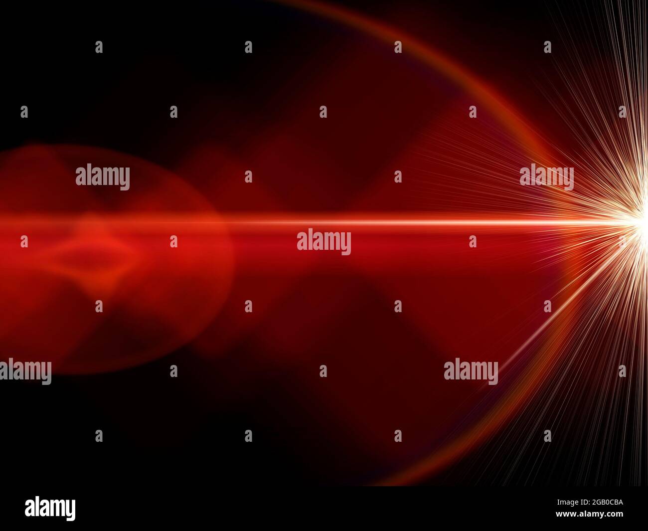 Optical lens flare on black background Stock Photo - Alamy