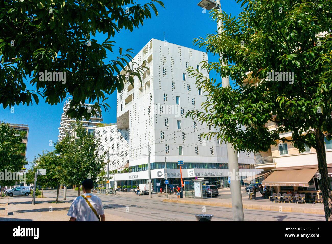 Montpellier, France, Modern Architecture, Tourist Hotel "Golden Tulip ...