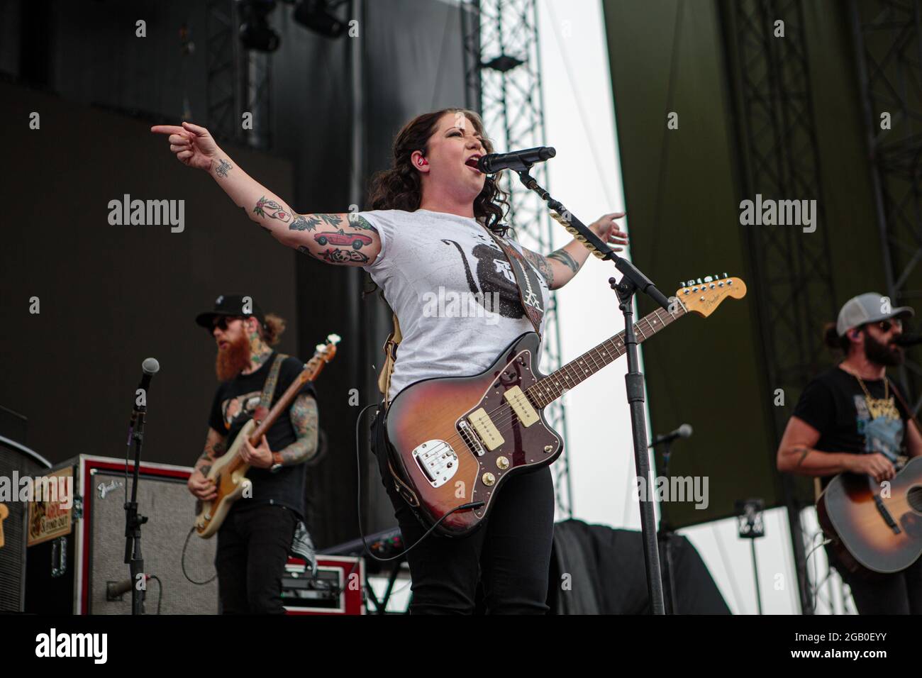 Singer Ashley Mcbryde performs on day 2 of the Watershed Music Festival ...