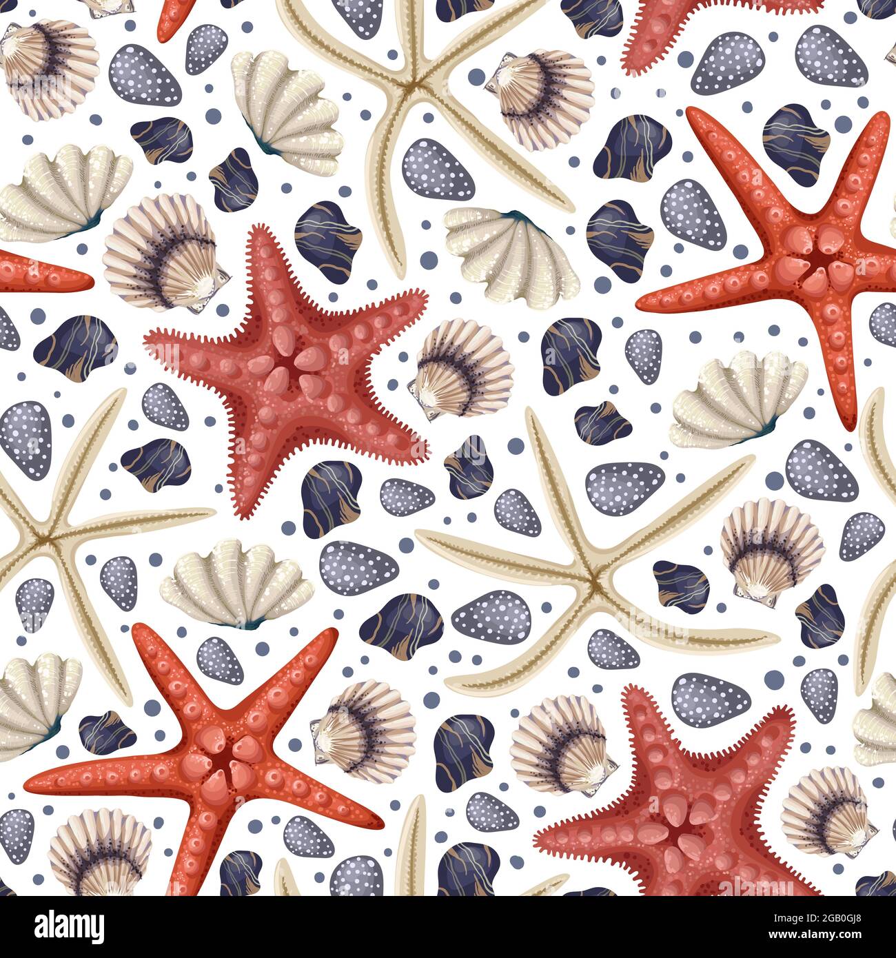 Shell decoration Stock Vector Images - Alamy