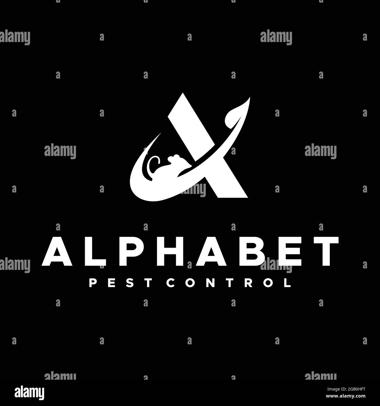 Letter green eco logo Black and White Stock Photos & Images - Alamy