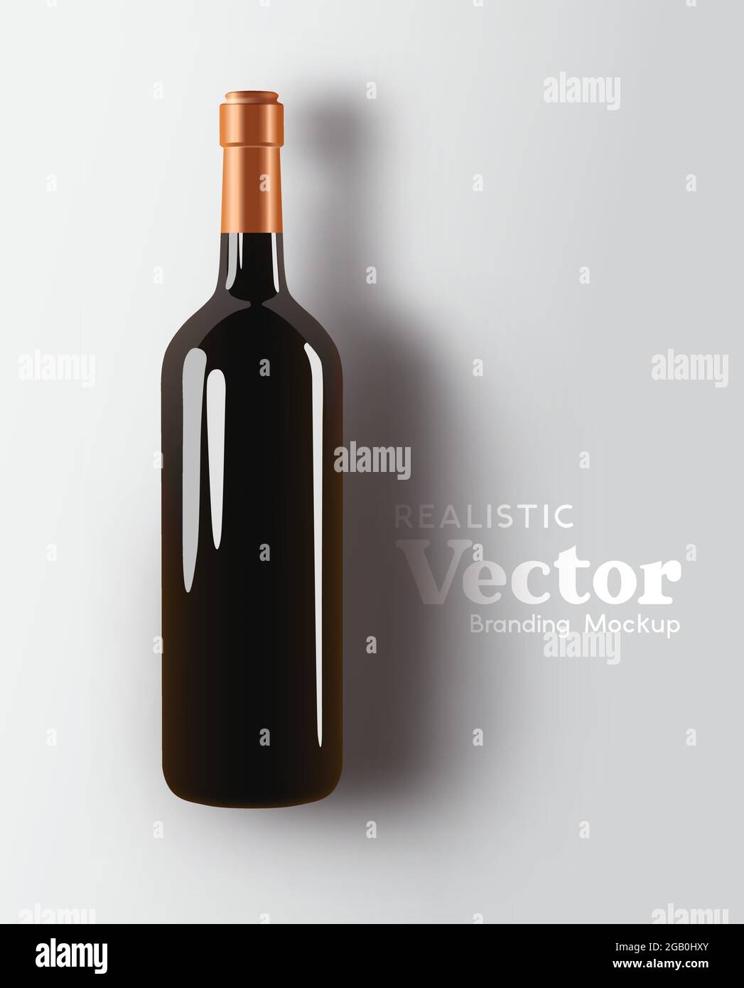 Wine Bottle Template Vector