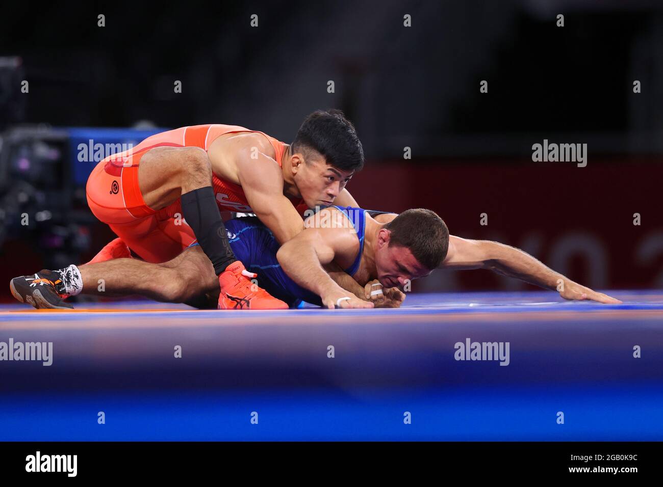 Tokyo, Japan. 1st Aug, 2021. (Top-Bottom) Kenichiro Fumita (JPN), Lenur ...