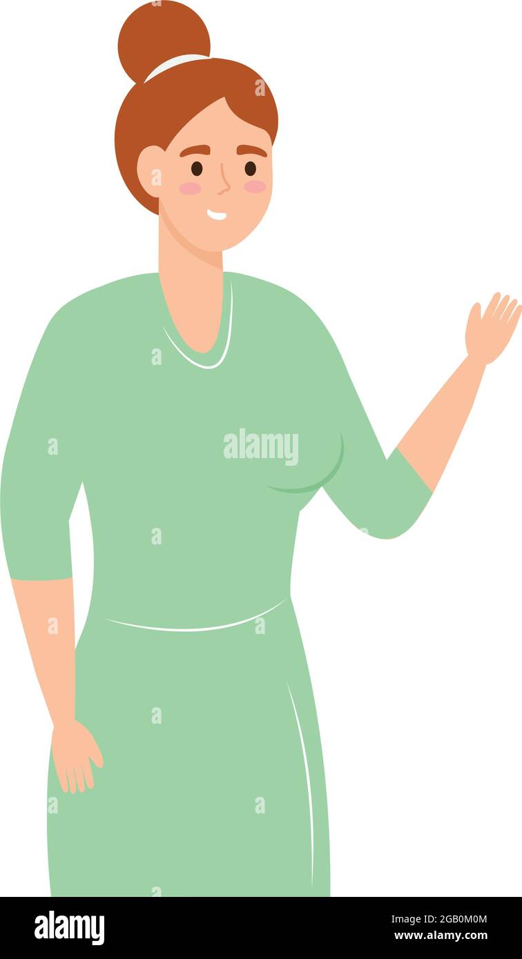 woman waving hand avatar Stock Vector Image & Art - Alamy