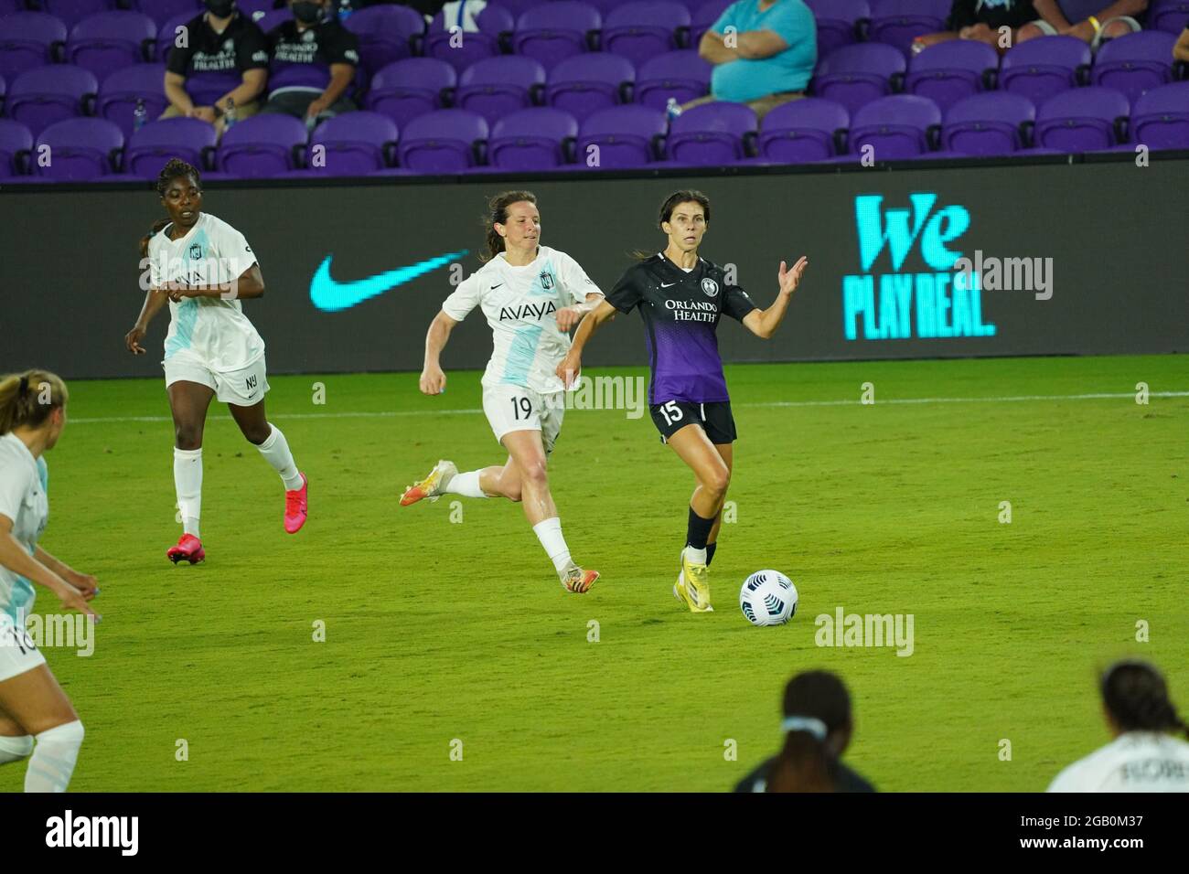 Orlando, Florida, USA, April 14, 2021, Gotham FC face the Orlando Pride ...
