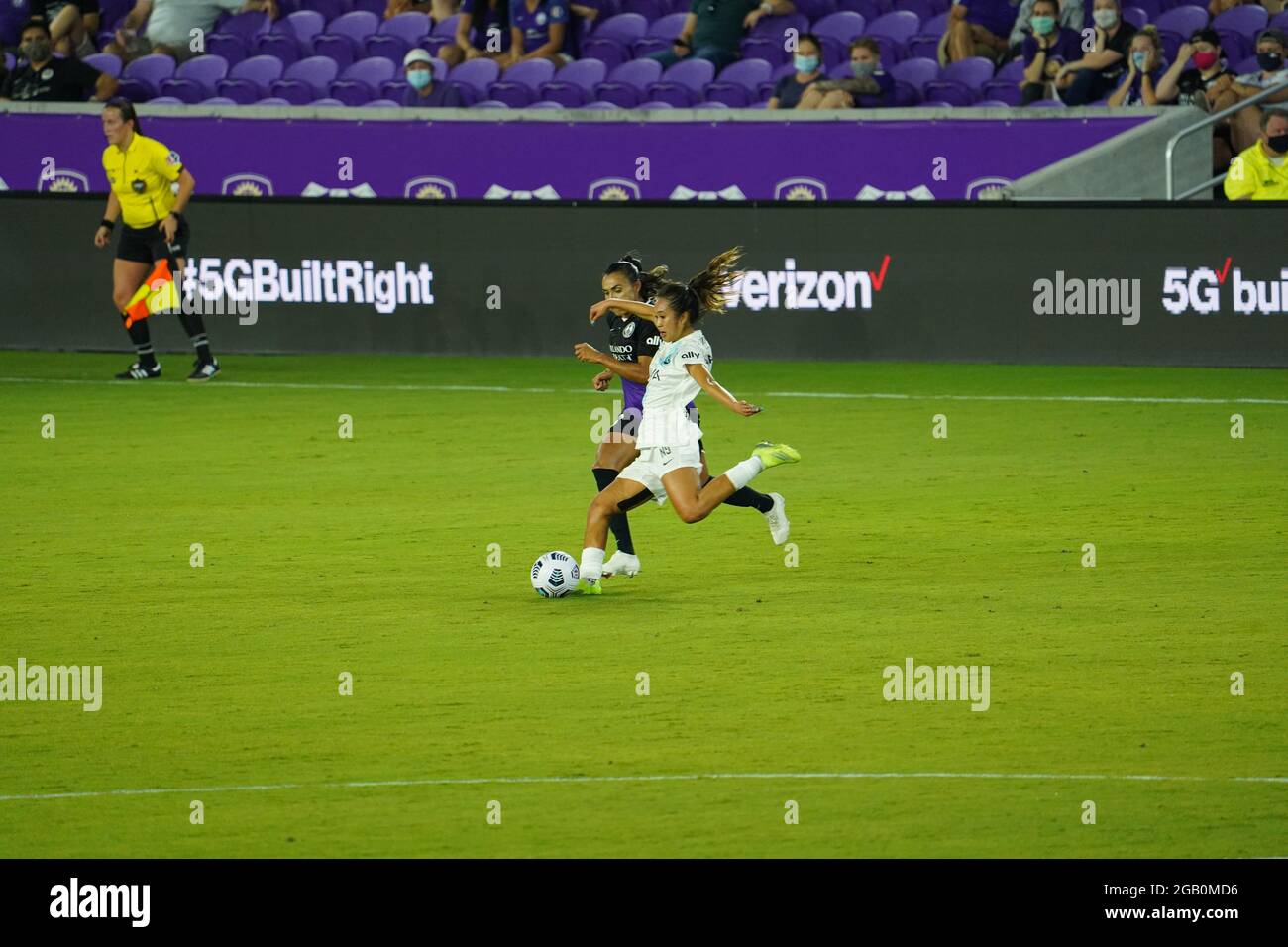 Orlando, Florida, USA, April 14, 2021, Gotham FC face the Orlando Pride ...