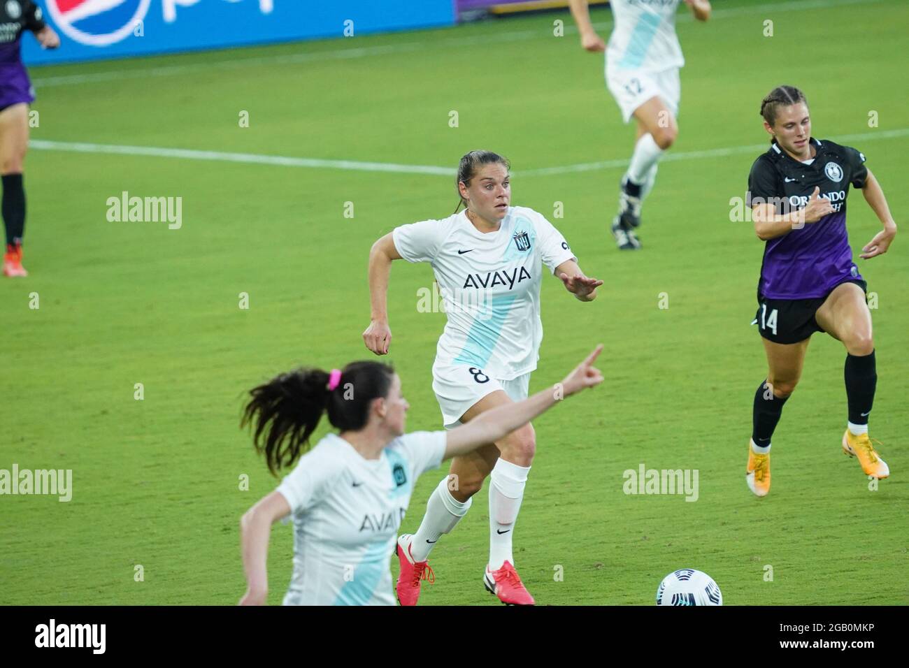 Orlando, Florida, USA, April 14, 2021, Gotham FC face the Orlando Pride ...