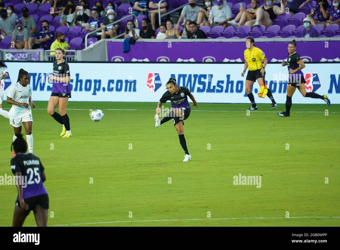 Orlando, Florida, USA, April 14, 2021, Gotham FC face the Orlando Pride ...